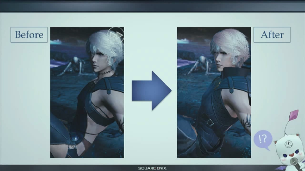 Mobius Final Fantasy - More cloth added to cover up male character ...